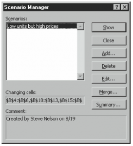 What-If Analysis with Scenario Manager in Excel • Stephen L. Nelson