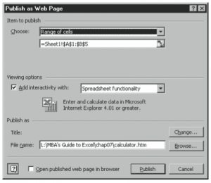 Sharing Excel Data Over the Web • Stephen L. Nelson